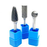 China High Purity  Carbide Ball Burr Long Die Grinder Bits  A Shape Standard Cut for sale