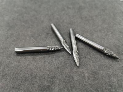 China SOLID ROTARY CUTTING TOOLS 100% BURR ROTARY FILE TREE SHAPE WITH POINT END for sale