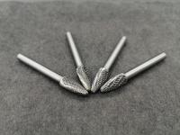 China SH -5 Shape 6mm Flame Carbide Burr / Die Grinder Bits For Aluminum Full Size for sale