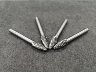 China SH -5 Shape 6mm Flame Carbide Burr / Die Grinder Bits For Aluminum Full Size for sale