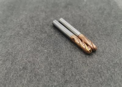 China HRC45/55/65 Ball Nose Tungsten Carbide End Mill ALTIN Coating For Stainless Steel for sale