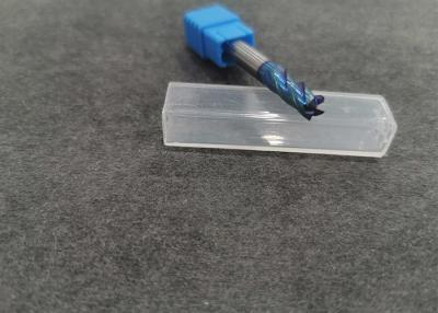 China Blue Color Solid Tungsten Carbide End Mill For Cutting With 8mm Diameter for sale