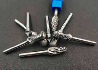 China 1/4'' Shank 12mm Head Tungsten Carbide Files For Metal Fabriation Rotary Burr for sale