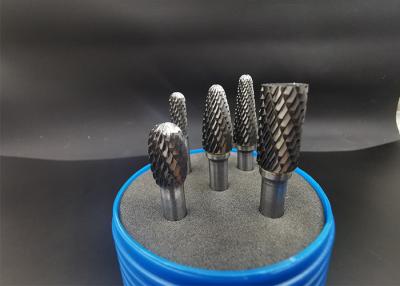 China Pointed Tree Shape 6MM Shank Tungsten Carbide Rotary Burrs for sale