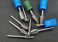 China 6mm Arc Pointed Nose Carbide Rotary Burr With 1/4 Inch Shank for sale