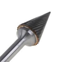 China Rotary File Solid Tungsten Carbide Burrs Double Cut Rounded Cone Shape for sale