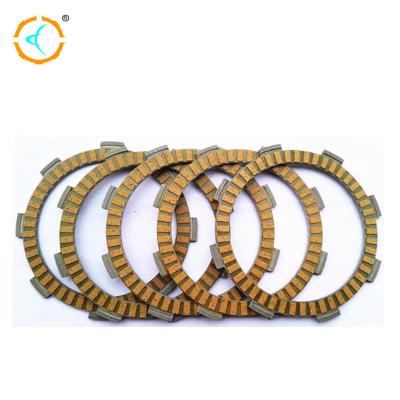 China Yellow Motorcycle Clutch Parts / Rubber Clutch Friction Plate For CG125 for sale
