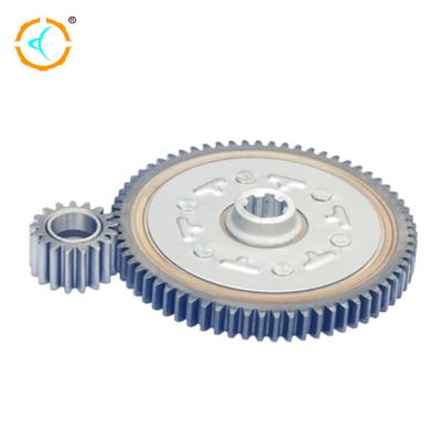 China CNC Steel Silver Motorcycle Clutch Gear , Scooter Clutch Parts For 67T-17T for sale
