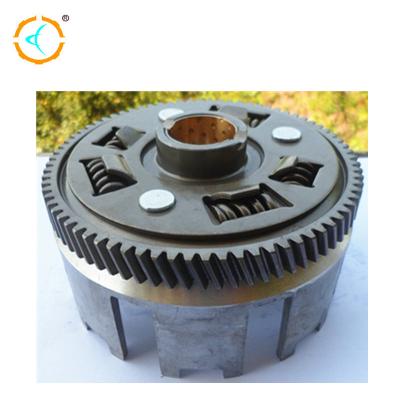 China Reliable Motorcycle Clutch Housing Cover ADC12 Material Silver Color For LF175 for sale