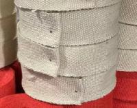 China White Glass Cloth Insulation Tape 1.5mm x 38mm Plain Weave for 550°C Thermal Protection for sale