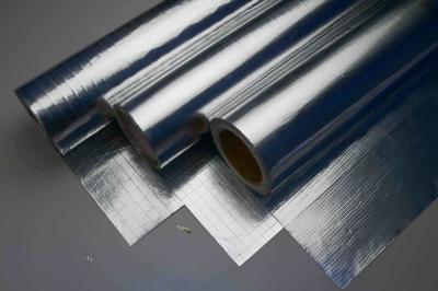 China MPET 3-Way Scrim Foil Insulation DFM-101A with 7μm Aluminum Foil and 12μm MPET for Roof and Wall Applications for sale