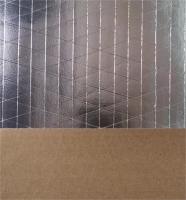 China 7μm Foil Scrim Kraft Facing with 3-Way Fiberglass Scrim and 80gsm Kraft Backing for Insulation Vapor Barrier for sale