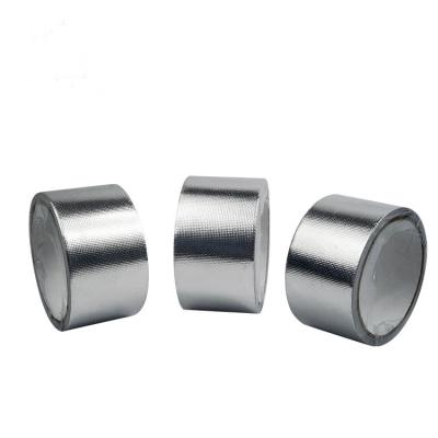 China Flame Retardant Aluminum Glass Cloth Tape 170 Micron Thickness with 7μm Foil and 90gsm Glass Cloth for Thermal Insulation for sale