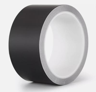 China Black Lacquered Aluminum Foil Adhesive Tape With 3% Elongation For Superior Sealing And Bonding for sale