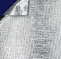 China High Tear Resistance Flame Retardant Aluminum Foil Fiberglass Cloth - 7 Micron Al Foil, 118 Gsm, Class O Fire Rated for sale
