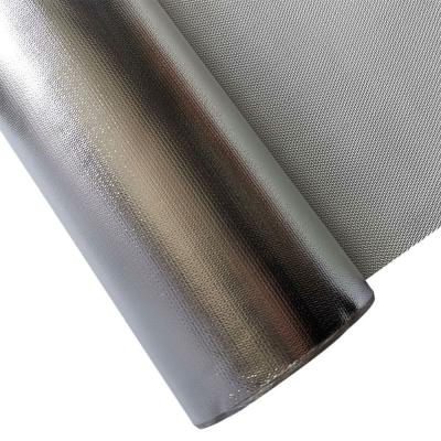China 0.4mm Aluminum Foil Fiberglass Cloth for Thermal Insulation - 460g/sqm Weight, 100cm Width, Corrosion Resistant for sale