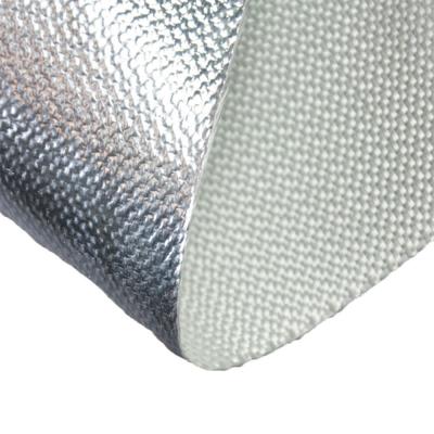 China 460g/sqm Aluminum Foil Fiberglass Cloth 100cm Wide for sale