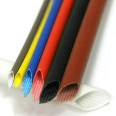 China Glass Fibre Insulating Sleeve with Vw-1 Flammability and Aging Test 260℃ 72h for Horizontal Flame Test ≤30S for sale
