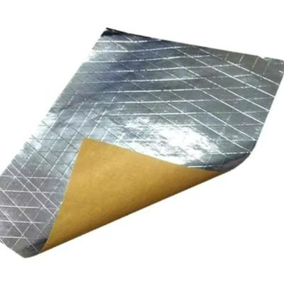 China Flame-Retardant FSK Facing with 7μm Foil and 60gsm Kraft Paper for HVAC Duct Insulation for sale