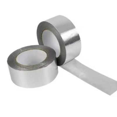 China 30um Aluminum Foil Tape with 15N/25mm Adhesion and 45N/25mm Tensile Strength for HVAC Sealing for sale