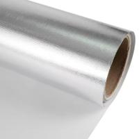 China Flame-retardant Foil-Glass Cloth Facing with 10×9 Mesh Glass Cloth 7 um Al Foil and 118 gsm Basis Weight for HVAC and Pipe Insulation for sale