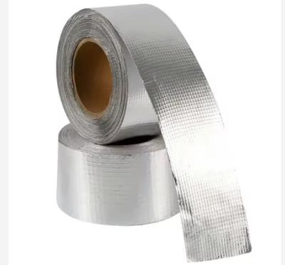 China Aluminum Foil Fiberglass Cloth Tape With Strong Tensile And Heat Reflective for sale