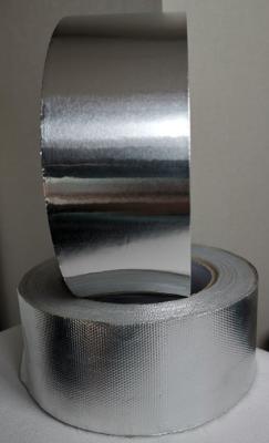 China 50 Micron Matt Aluminum Foil Adhesive Tape 2.0mil Without Liner for HVAC Ductwork - 18N/25mm Adhesion for sale