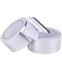 China 0.15mm Flame Retardant Aluminum Foil Glass Cloth Tape with 0.250mm Total Thickness and -10°C to +80°C Temperature Range for sale