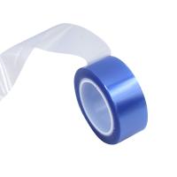 China High Adhesion Strength Adhesive Insulation Tape PET Heat Resistant Blue Transparent for sale