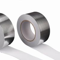 China 1.2 Mil 30um Aluminum Foil Tape with Synthetic Rubber-Resin Adhesive for HVAC Ductwork - 45 N/25mm Tensile Strength for sale