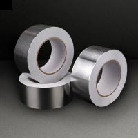China Utility Grade Aluminum Foil Adhesive Tape 25μm 60μm Total Thickness with Synthetic Rubber-Resin for HVAC Applications for sale