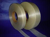 China F Class 0.3mm High Temperature Polyester Resin Glass Banding Tape - 155°C Thermal Rating, 1500 N/cm Tensile Strength for sale