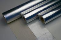 China Heat Reflection Aluminum Foil Fiberglass Cloth - 0.018mm Foil, 160 gsm, UL 723 & BS 476 Fire Rated for sale
