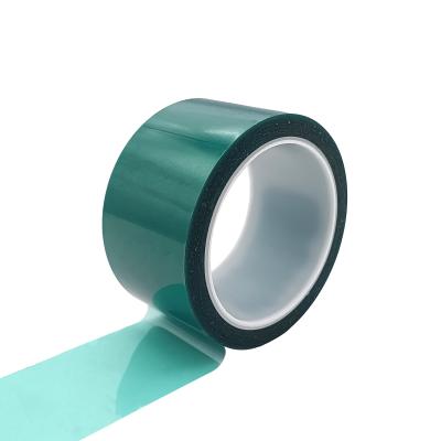 China Heat Resistant PET Adhesive Splicing Tape 0.09mm Thickness 150°C Thermal Stability Green Transparent High Strength for sale