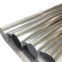 China 1.2m Aluminum Foil Fiberglass Cloth - 0.018mm Foil with 8x8 Mesh Reinforcement for Heat Insulation for sale