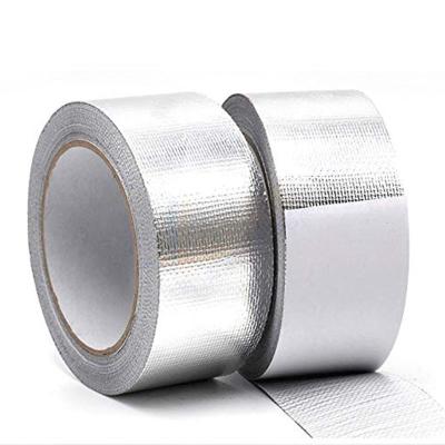 China 18μm Aluminum Fiberglass Self-Adhesive Tape with Class O Fire Rating, 0.19mm Thickness, -30°C to +120°C Temperature Range for sale