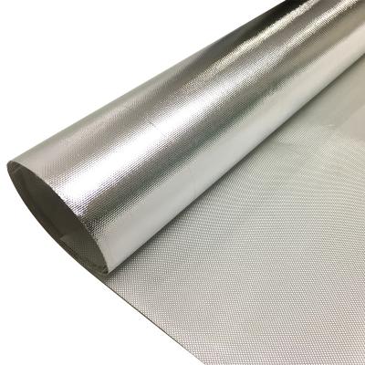 China Heat Reflection Aluminum Foil Fiberglass Cloth Insulation - 18um Foil, 90gsm Glass, UL 723 & BS 476 Certified for sale