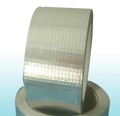 China FS2505B Foil-Scrim Aluminum Tape 25μ Foil 5mm Scrim Heat Resistant Waterproof HVAC Duct Sealing for sale