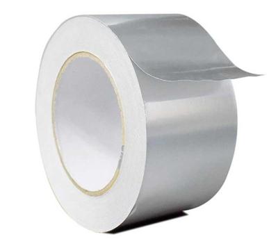 China Premium Aluminum Foil Adhesive Tape 75μm 125μm Thickness Anti-Rust Flame Resistant for Industrial Applications for sale