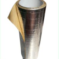 China 1.2m 1.0m Foil Faced Kraft Paper Vapor Barrier with 60gsm Weight and 0.03 Emissivity for Insulation for sale