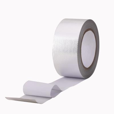 China Hot Melt Glass HVAC Aluminum Duct Tape 18μm with Releasing Paper - Class O Fire Rating, -30°C to 120°C Temperature Range for sale