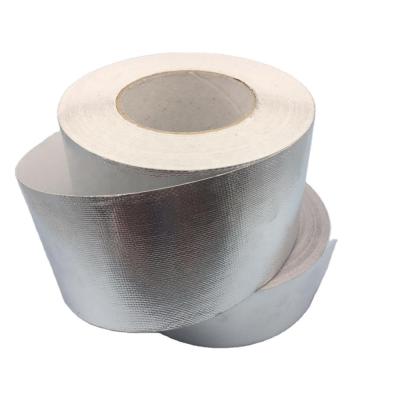 China 7μm Aluminum Foil Glass Cloth Tape with Flame Retardant Adhesive - 0.17mm Thickness, -30°C to +120°C Temperature Range for sale
