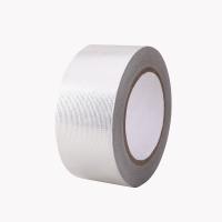 China 18μm Aluminum Foil Glass Cloth Tape for Pipe Insulation - 0.19mm Thickness, -30°C to +120°C Temperature Range for sale