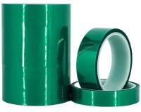 China Colorful PET Heat Resistant Double Sided Tape B Grade - 55 Micron Thickness with 3 kV Breakdown Voltage for sale