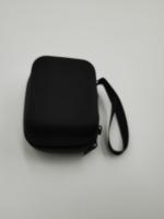 China customized mini portable PU leather  EVA earphone case pouch bag hard shell zipper case for sale