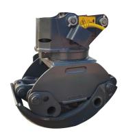 China 500 Hot Electronic Hydraulic Rotating Grapple Saw Excavator Accessory Rotary Grapple for sale