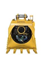 China Round Bucket Excavator Attachment Screening Sieve with Dewatering Vibration Screen for sale