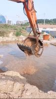 China Yellow Excavator Hydraulic Sand Gravel Trommel Digger Screening Bucket For Screening for sale