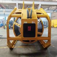 China Bucket Teeth Yellow Mini Excavator Screen Bucket For Rotating Sand Gravel Trommel Screen for sale