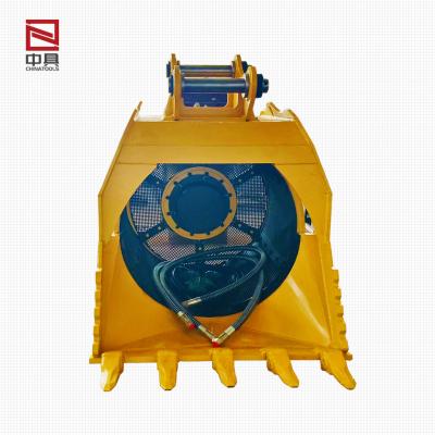 China Yellow Screening Bucket For Excavator Heavy Duty Other Suitable Ton Durable for sale